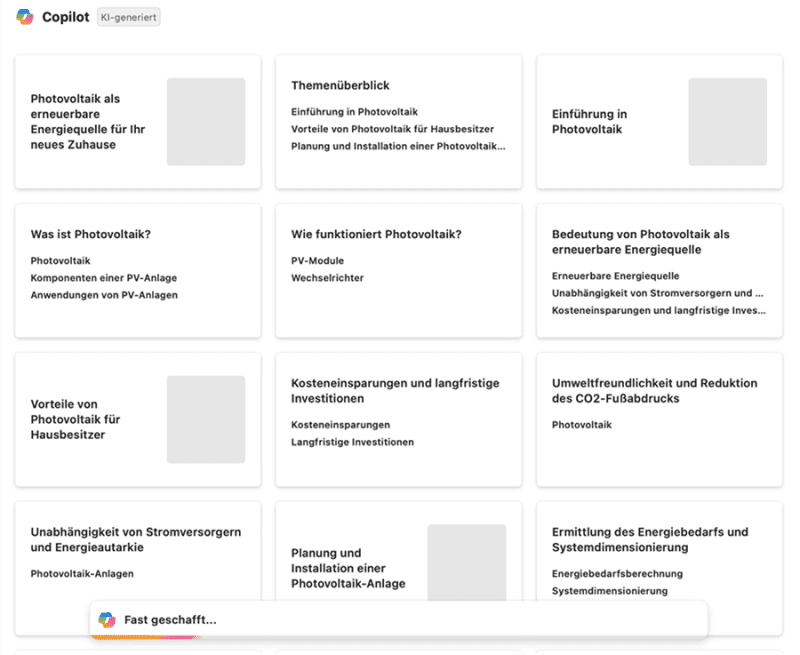 Präsentationen mit Narrative Builder von Copilot | HIRSCHTEC